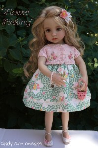 Alice is “Flower Picking” | Cindy Rice Designs